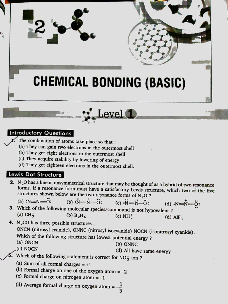 V K Jaiswal chemical bonding(basic) level 1+level 2 | PDF