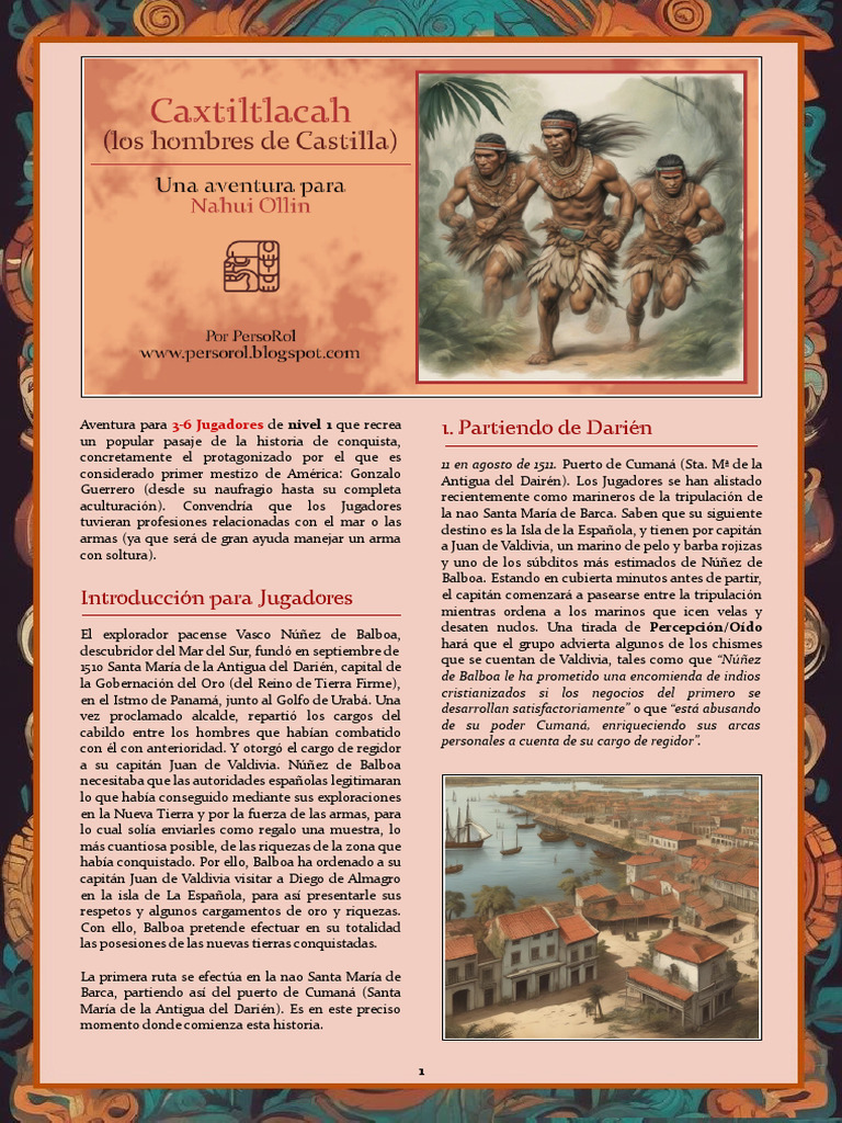 NAHUI OLLIN - Caxtiltlacah- por PersoRol | PDF | Pueblos mayas