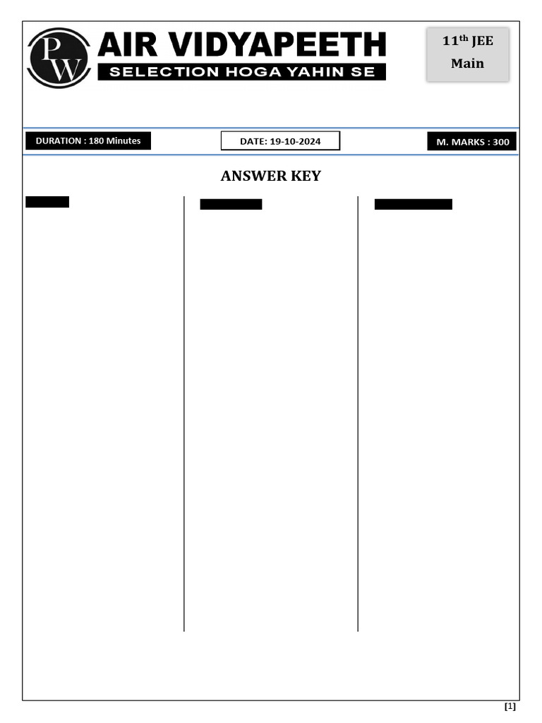 PAT Test - 04 - Answer Key | PDF | Quantity | Thermodynamic Properties