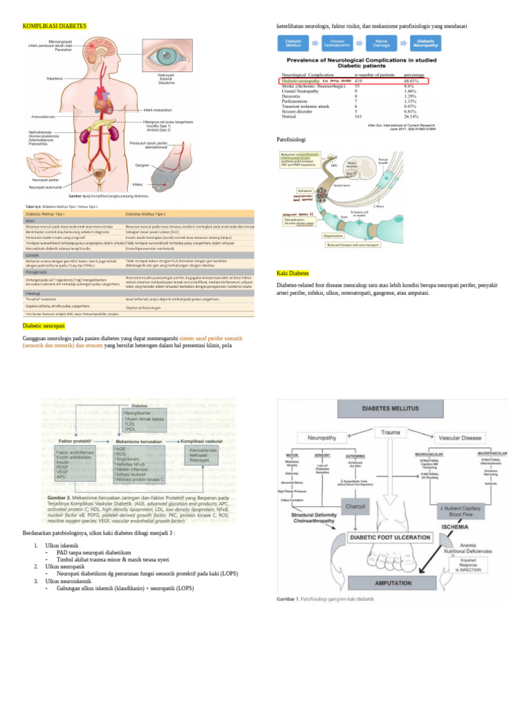Komplikasi Diabetes: Neuropati dan Kaki | PDF
