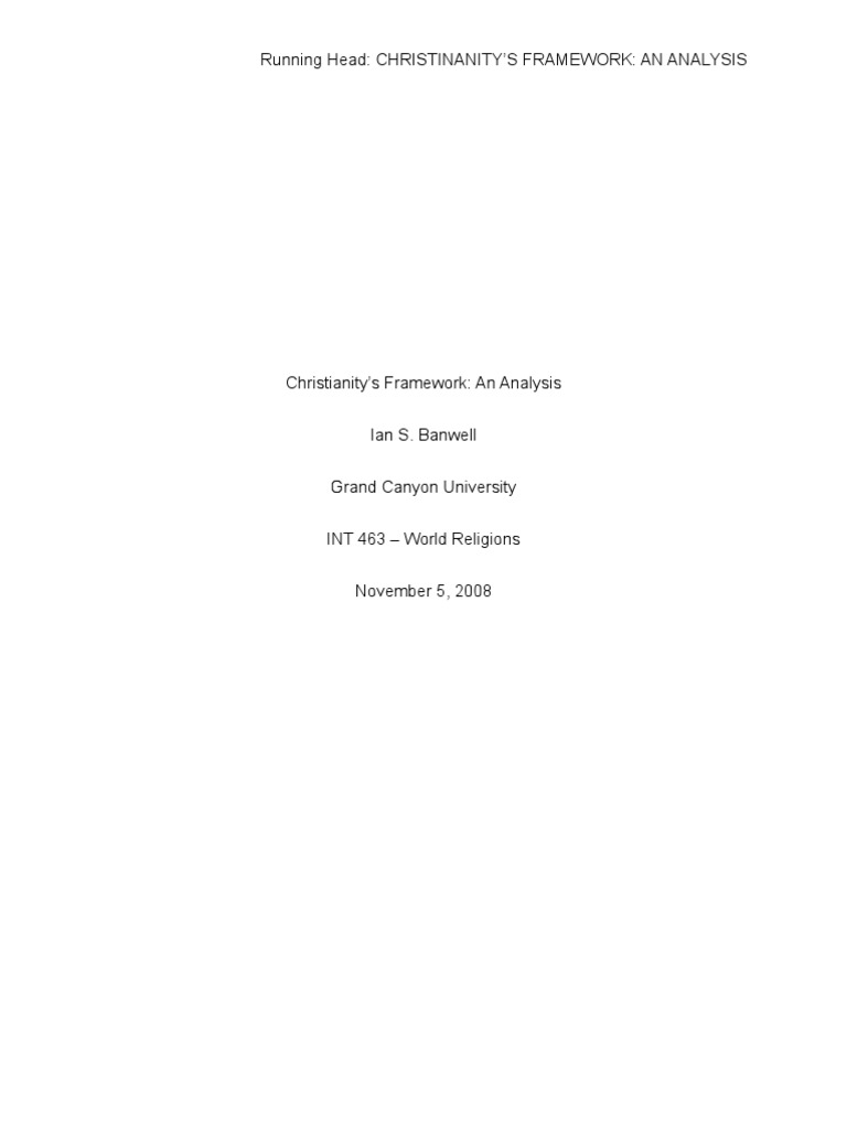 Ian S. Banwell-Module One Assignment | PDF | Faith | Sin