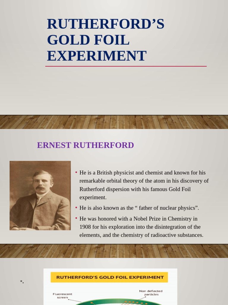 Rutherford’s Gold Foil Experiment (1) | PDF | Atomic Nucleus | Atoms