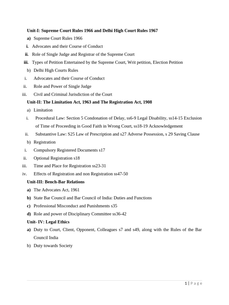 Supreme Court & Delhi High Court Rules | PDF | Advocate | Supreme Court ...