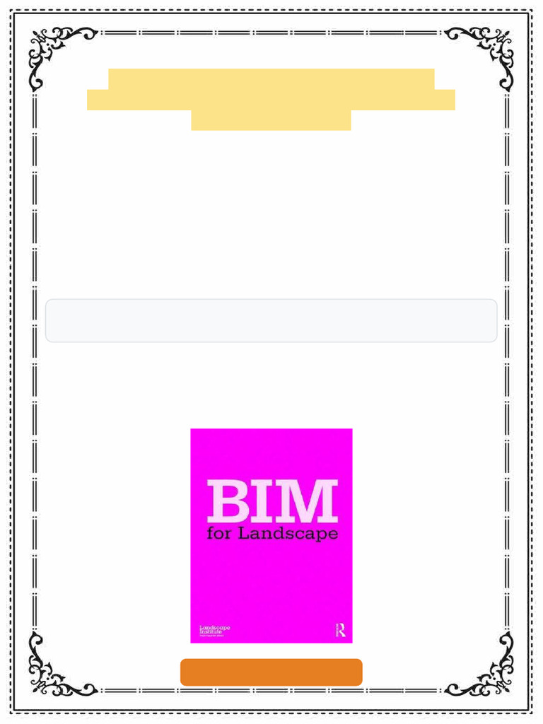 Bim For Landscape Architecture Landscape Institute Ebook High-Quality ...