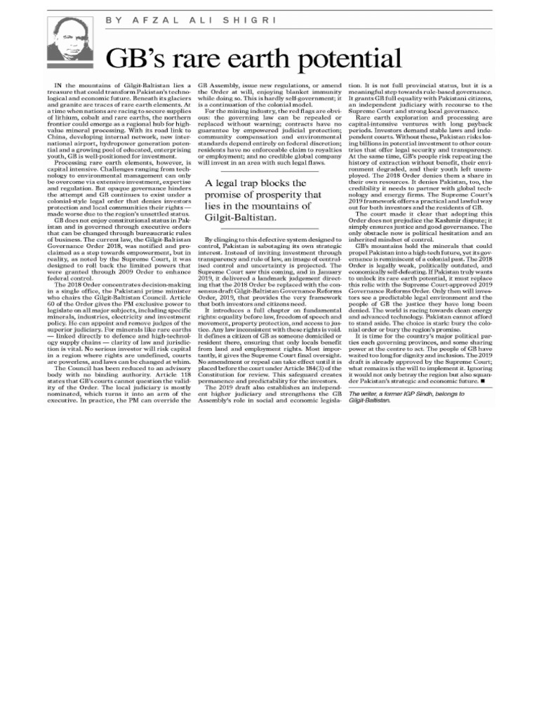 Dawn-GB`s Rare Earth Potential | PDF