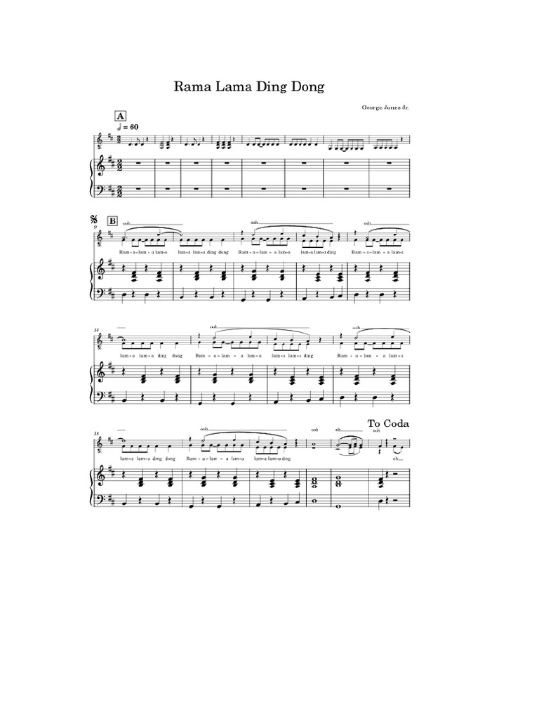 Rama Lama Ding Dong - Original | PDF
