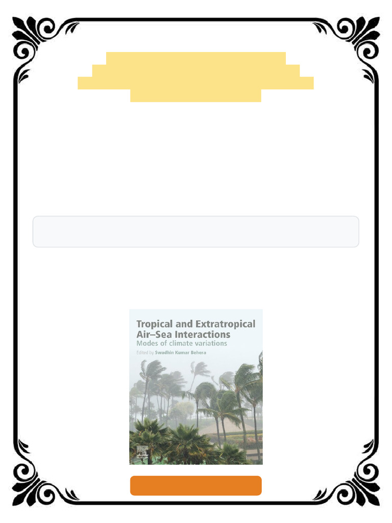 Tropical and Extratropical Air-Sea Interactions: Modes of Climate ...