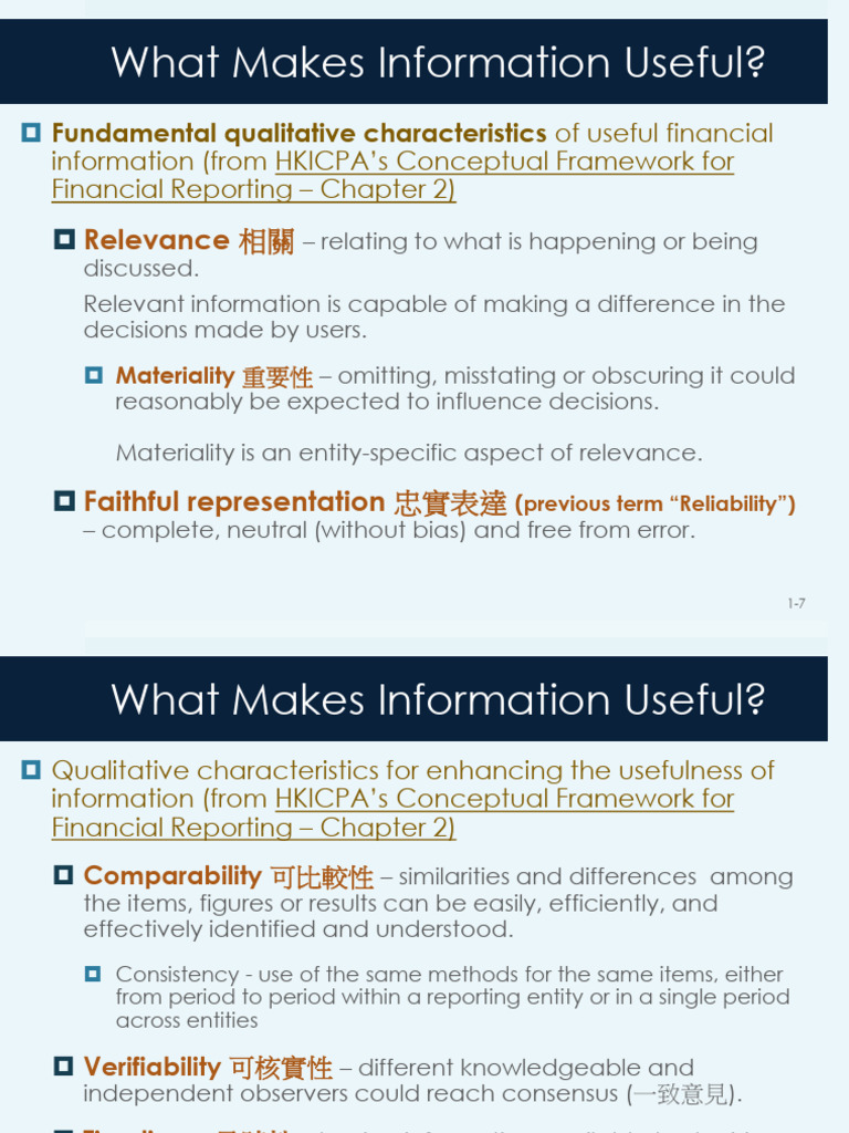 Qualities of Useful Financial Information | PDF