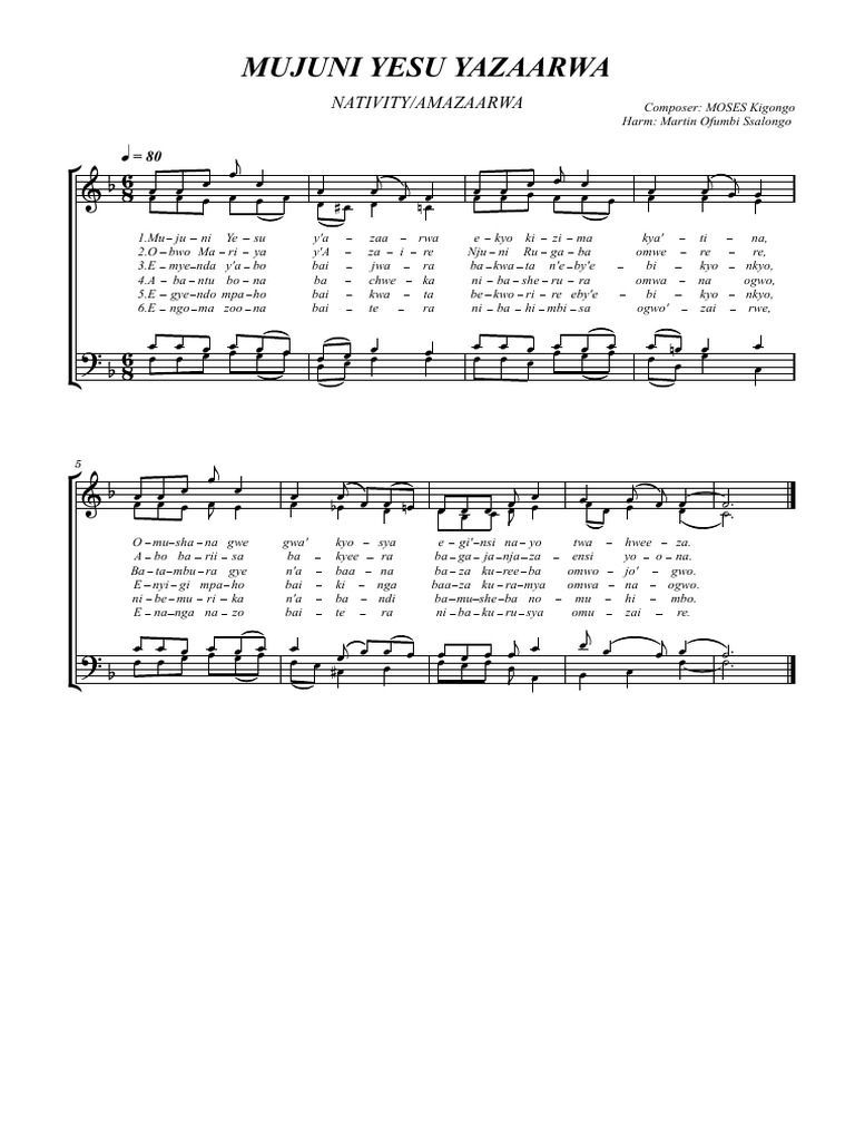 Mujuni Yesu Yazaarwa (1) - Moses Kigongo | PDF