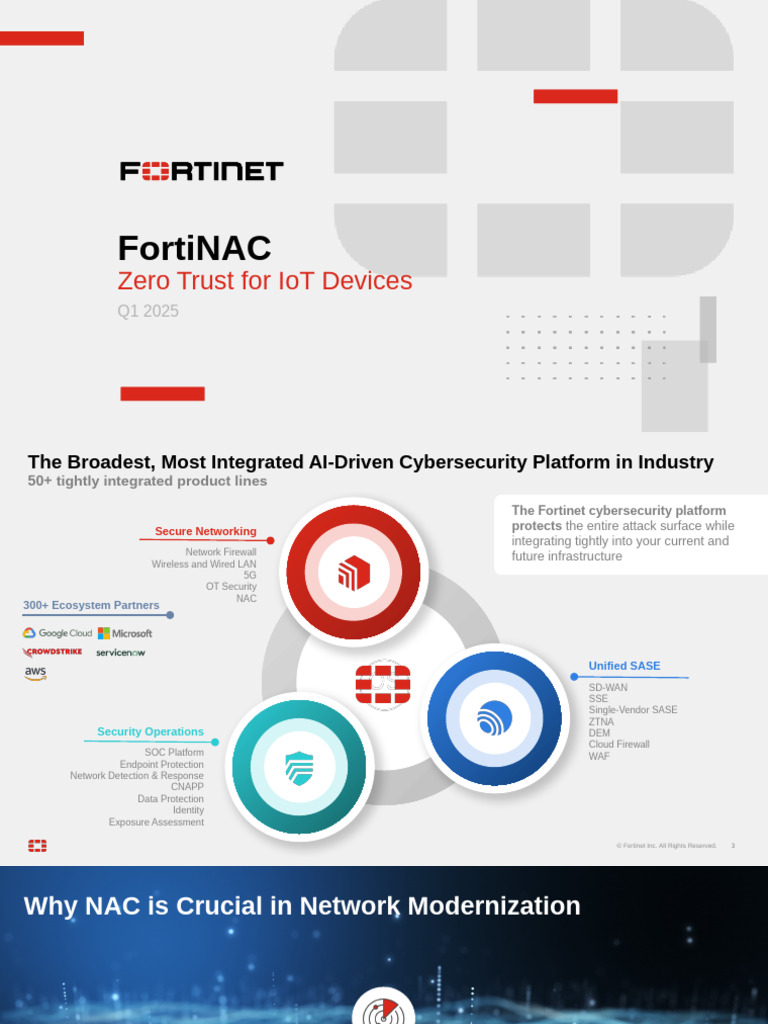 SalesDeckPres FortiNAC | PDF | Computer Network | Internet Of Things