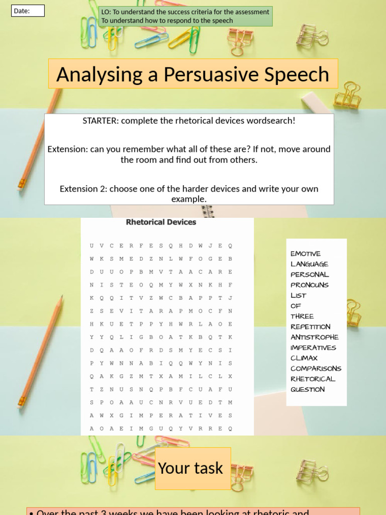 Analyzing Persuasive Speech Techniques | PDF | Gender | Gender Studies