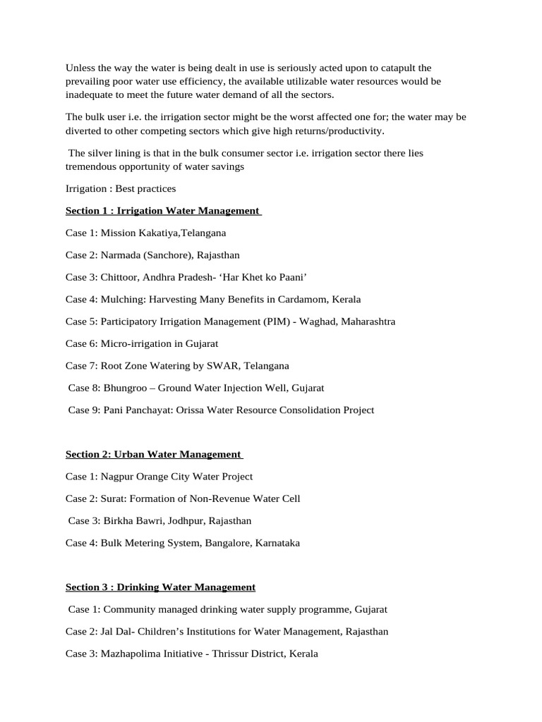 Irrigation - Best Practices | PDF