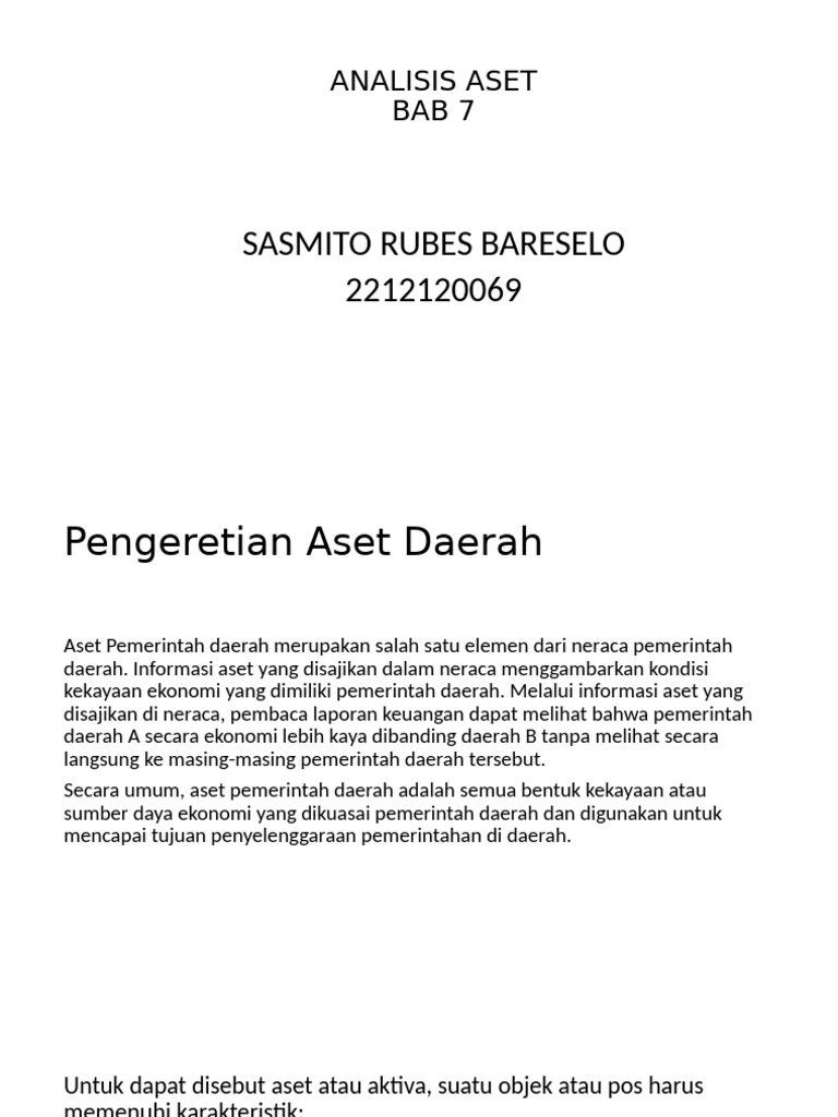 Analisis SASMITO | PDF
