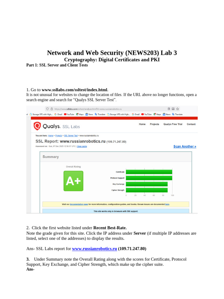 SSL Server Test Results and Analysis | PDF | Transport Layer Security ...
