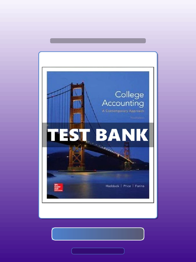 College Accounting a Contemporary Approach 3 Ed Haddock eBook and ...