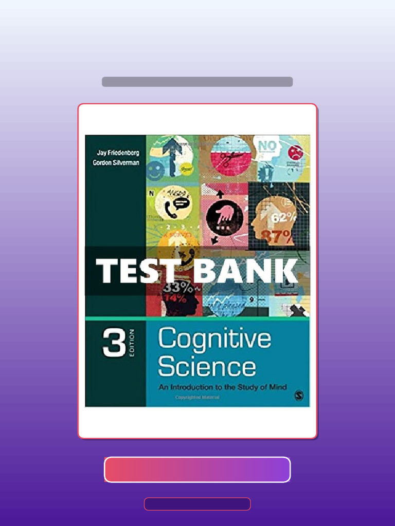 Cognitive Science An Introduction To The Study of Mind 3 Ed Friedenberg ...