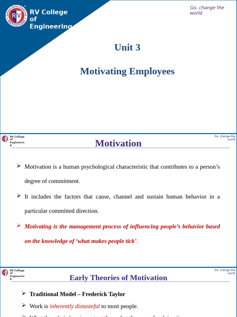 Employee Motivation Theories Explained | PDF | Leadership | Motivational