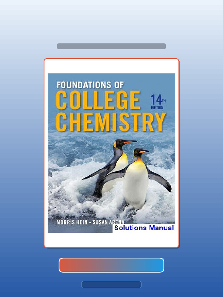 Foundations of College Chemistry 14th Edition Hein Exam Prep | PDF ...