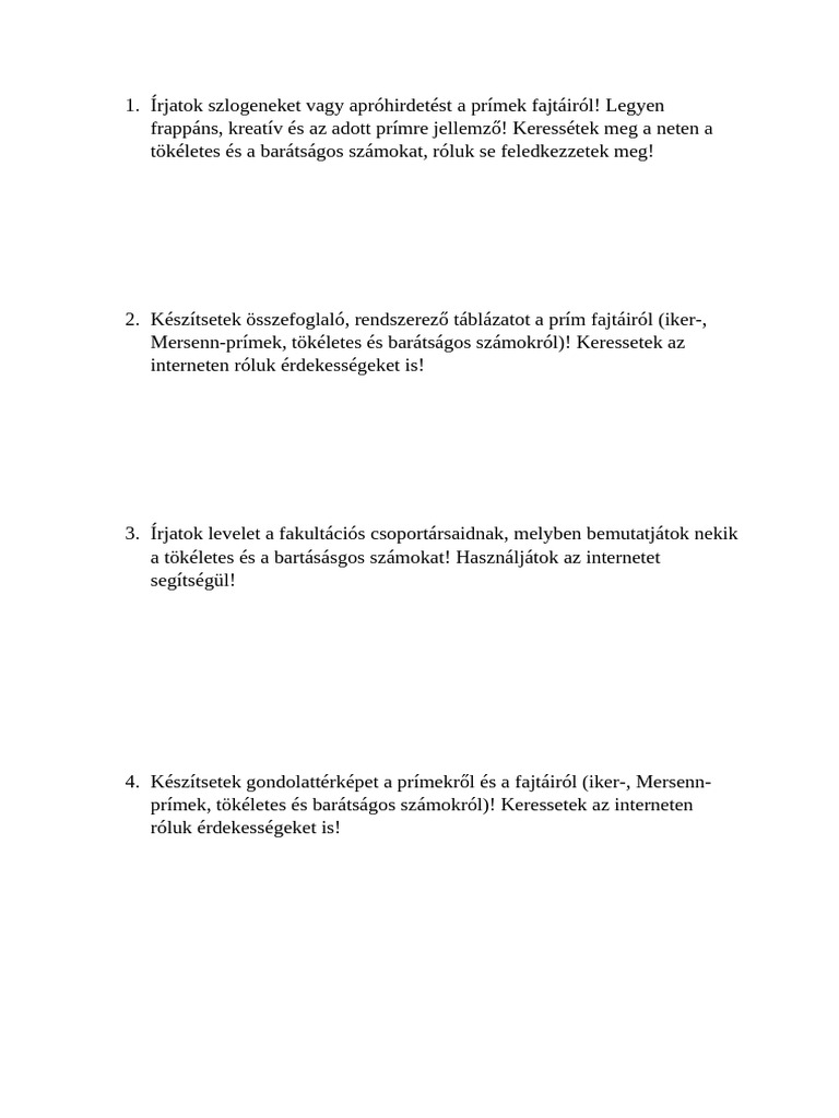 Fkat. Prímek | PDF