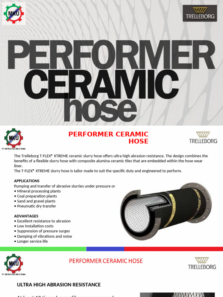 Presentation Ceramic Hose | PDF | Wear | Natural Rubber