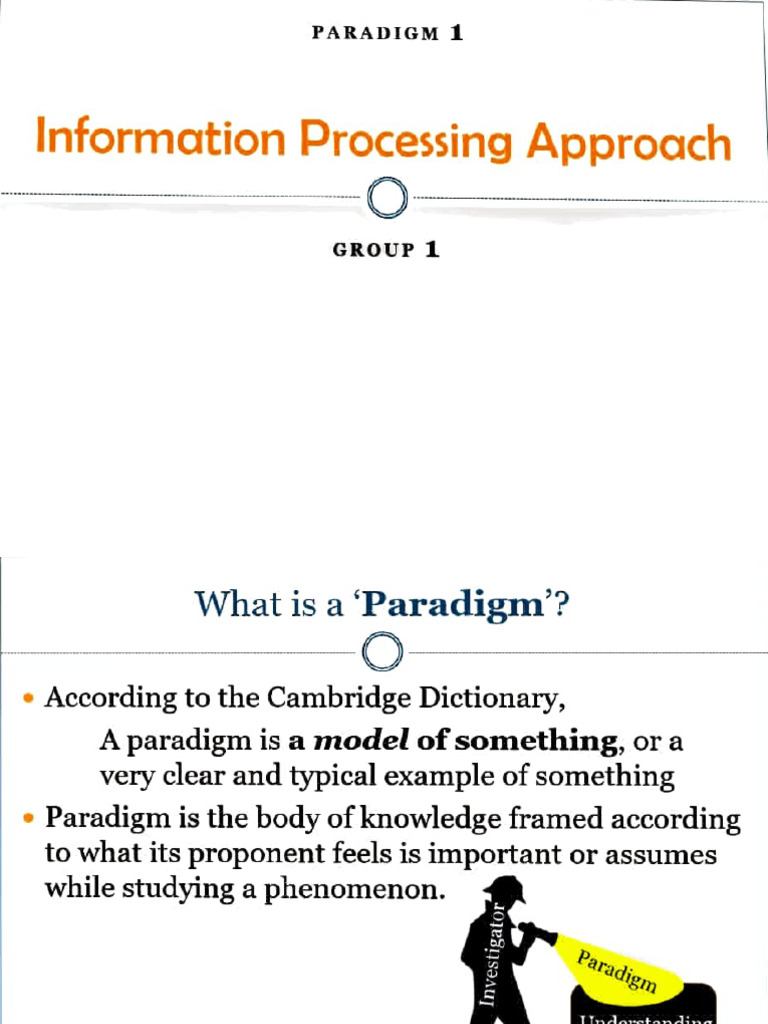 Information Processing Approach | PDF