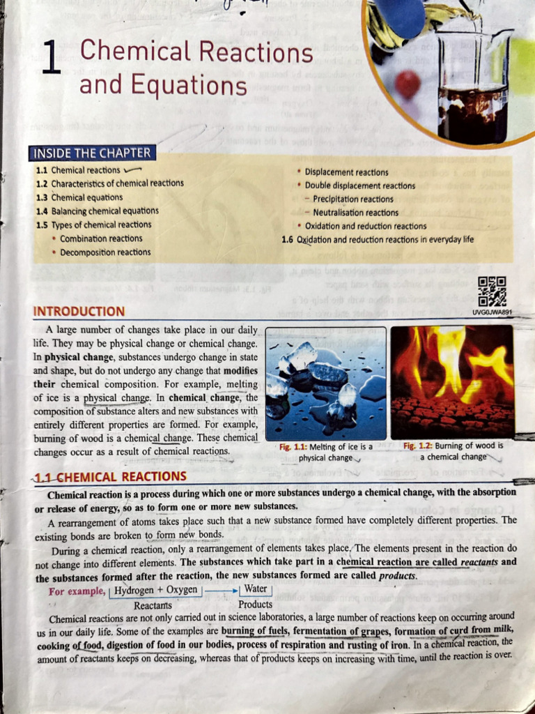 Chemical Reactions and Equations | PDF
