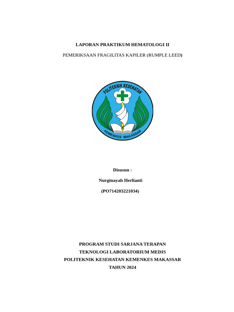 Pemeriksaan Fragilitas Kapiler Rumple-Leed | PDF