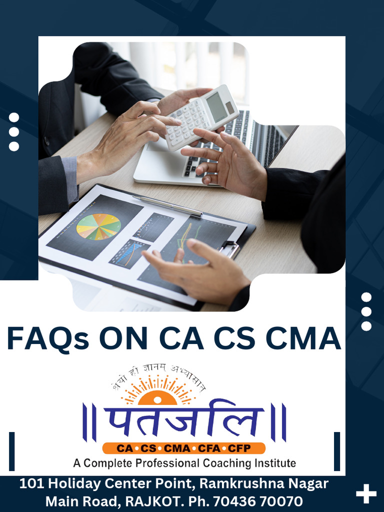CA CS CMA Course FAQs Explained | PDF | Management Accounting ...