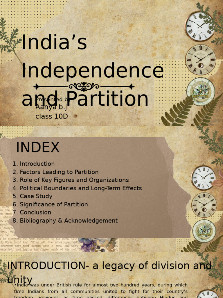 India’s Partition: Causes and Impact | PDF | Partition Of India | All ...