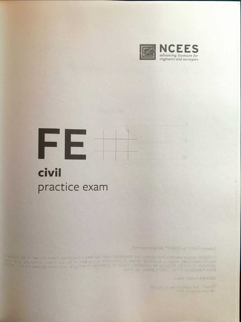 FE Civil Practice Exam (March 2020) | PDF
