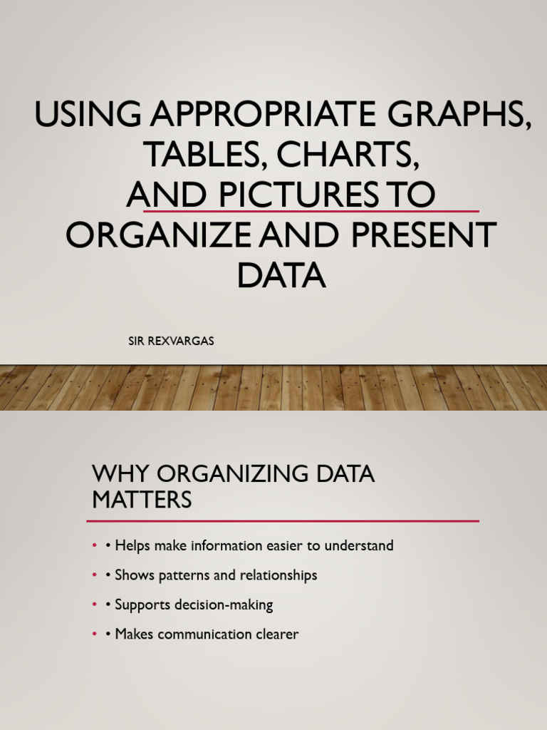 Using Appropriate Data Presentation | PDF