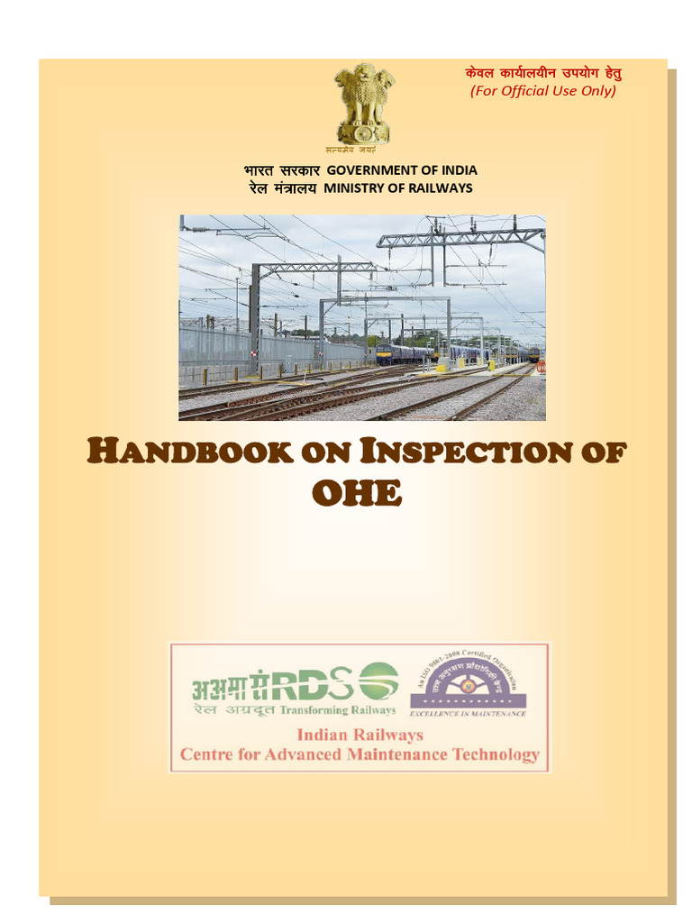 OHE Inspection Handbook for Staff | PDF | Manufactured Goods | Electricity