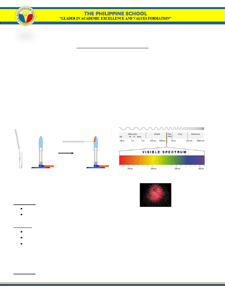 Lab Flame Test and Spectros | PDF | Emission Spectrum | Spectroscopy