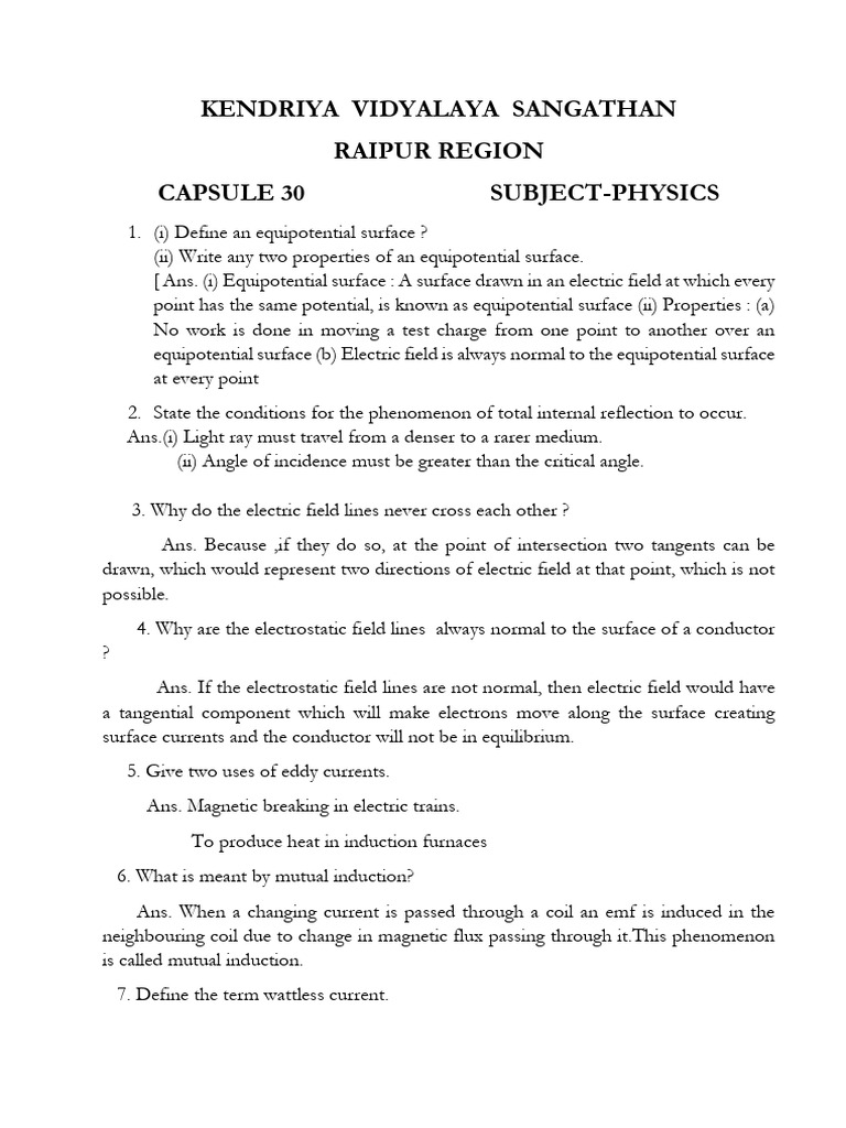 Physics Final Capsule 30 | PDF | Photoelectric Effect | Waves