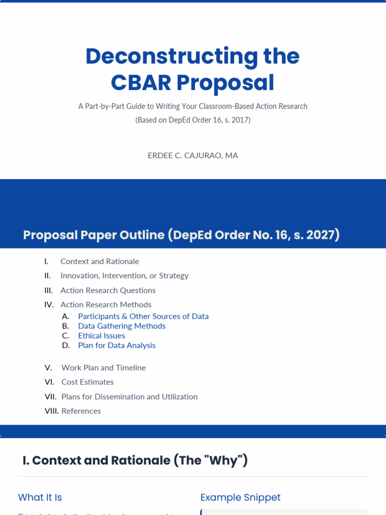 Deconstructing The CBAR Proposal | PDF | Qualitative Research | Data