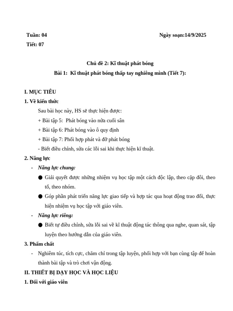 KHBD K 12 Bong Chuyen t7-8 | PDF