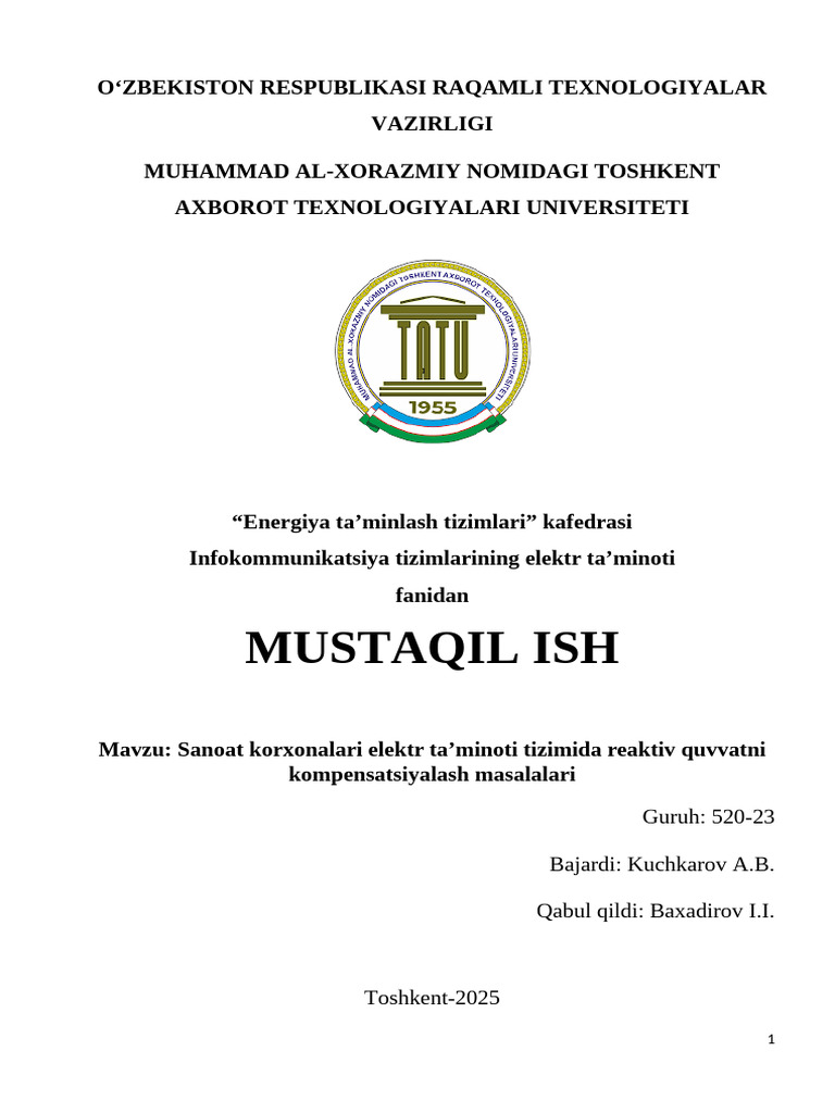 Info Asilbek | PDF