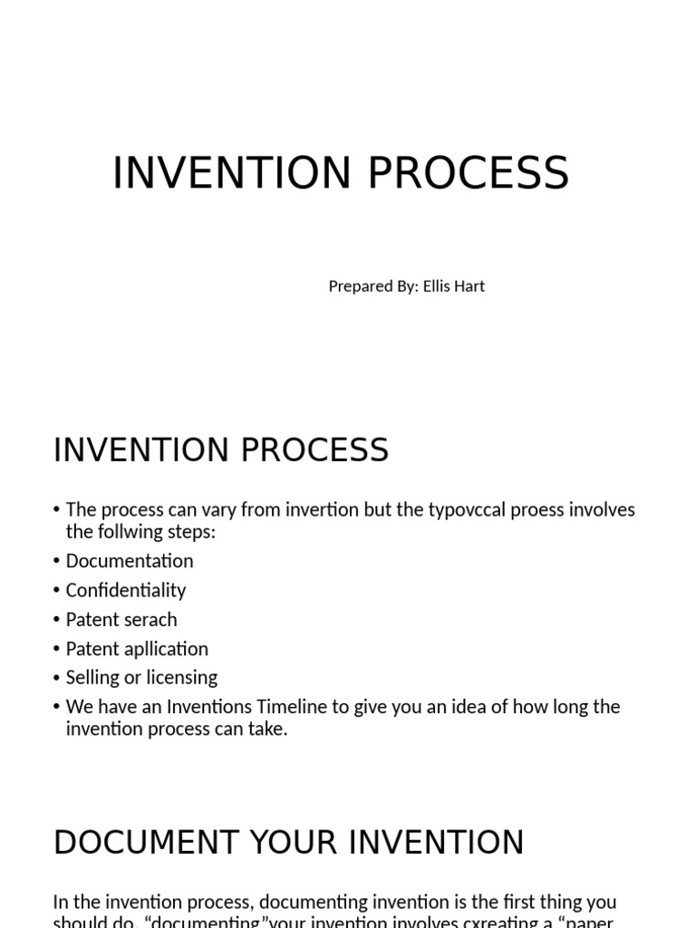 Invention Process | PDF | Patent Application | Patent