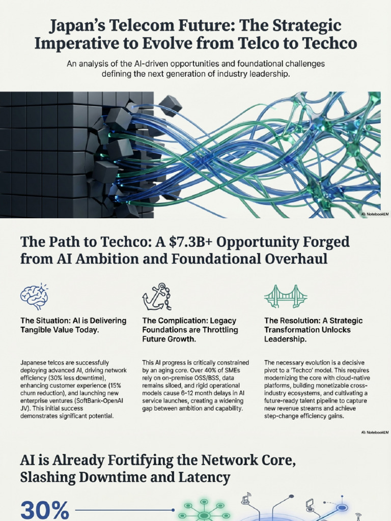 Japan Telecom Evolution Techco Imperative | PDF
