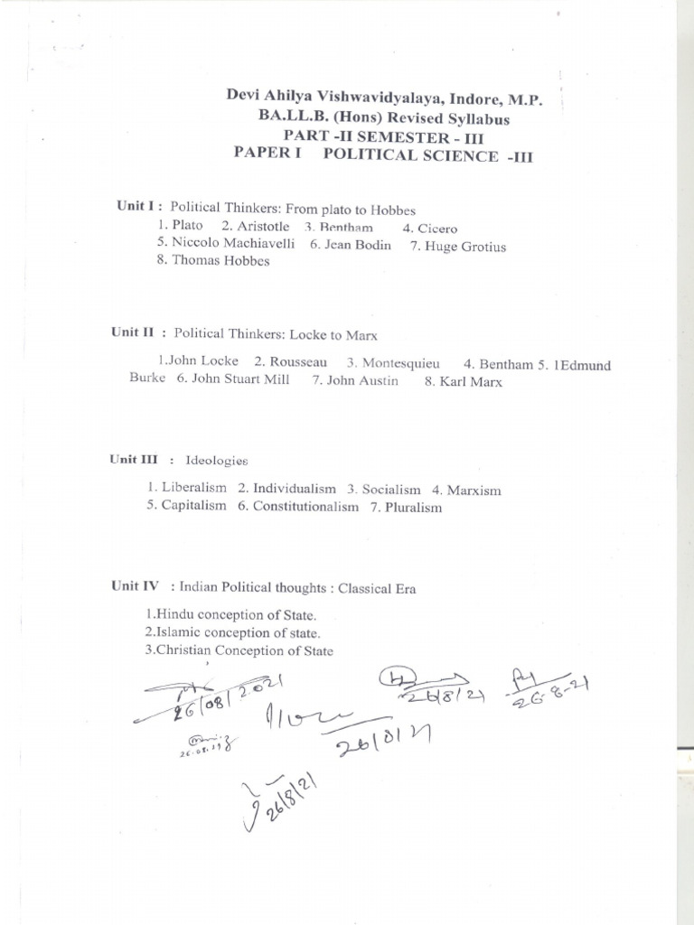 Revised B.a.ll.B. Hons. Sem. III 2021 22 | PDF