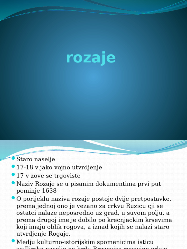 Rozaje | PDF