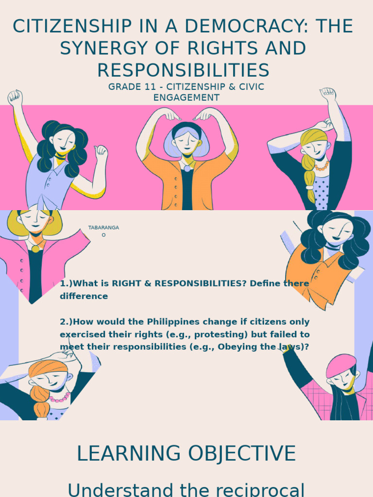 Citizenship & Civic Engagement (Group 2) - Citizenship in A Democracy ...