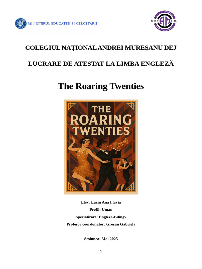 The Roaring Twenties: A Cultural Revolution | PDF | Art Deco | Roaring ...