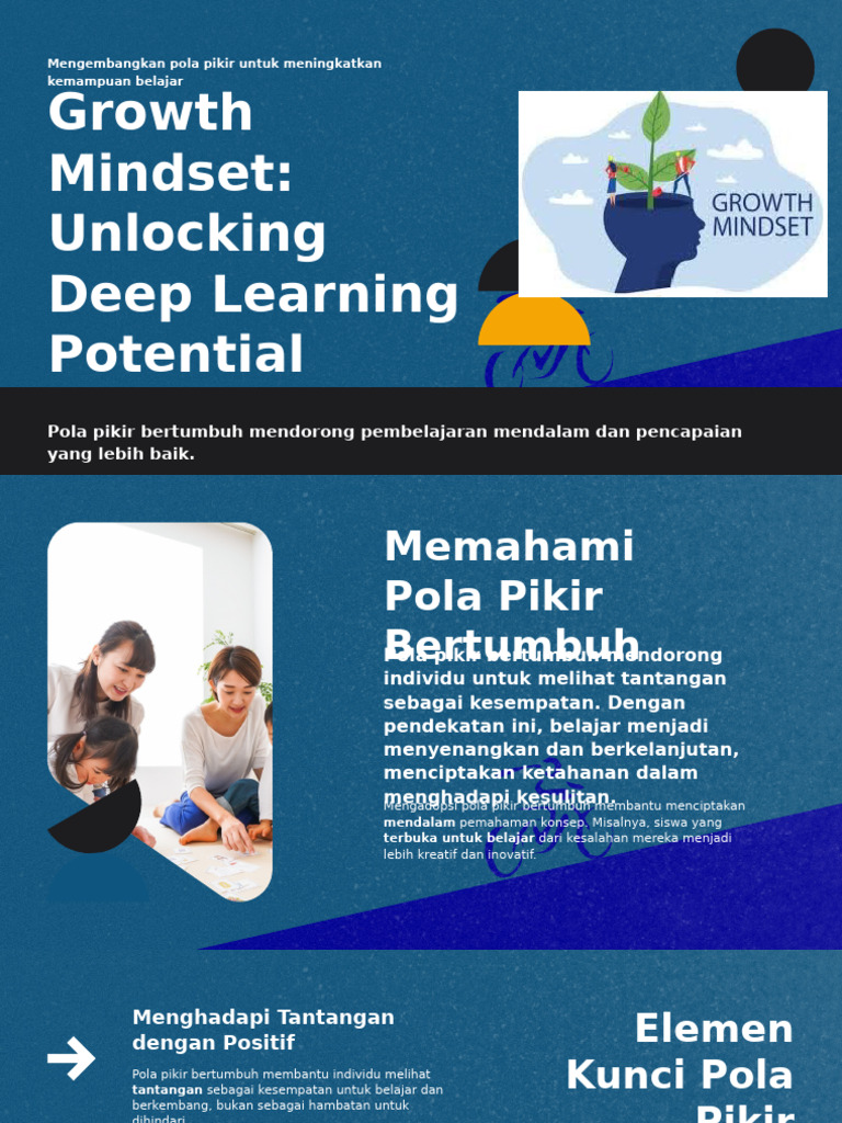 Presentasi - Growth Mindset Unlocking Deep Learning Potential | PDF
