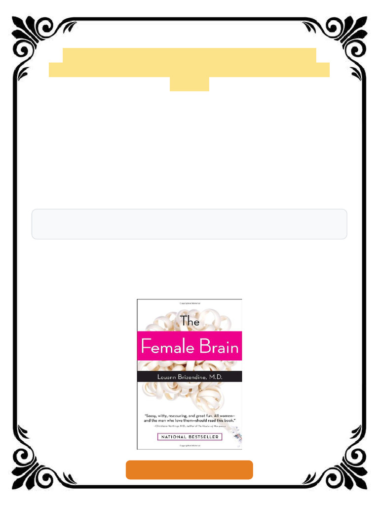 The Female Brain 1 Reprint Edition Louann Brizendine Ebook Detailed ...