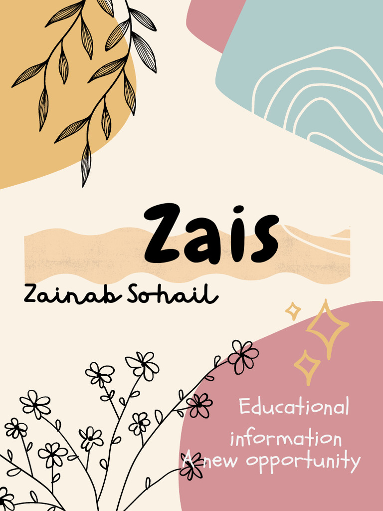 Pastel Colors Modern Minimal Portfolio Cover Page A4 Document 6 | PDF