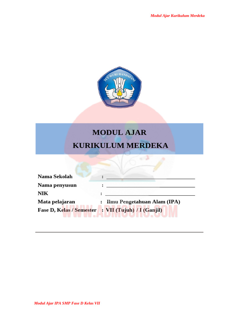 Modul Ajar IPA SMP Kelas VII Fase D | PDF