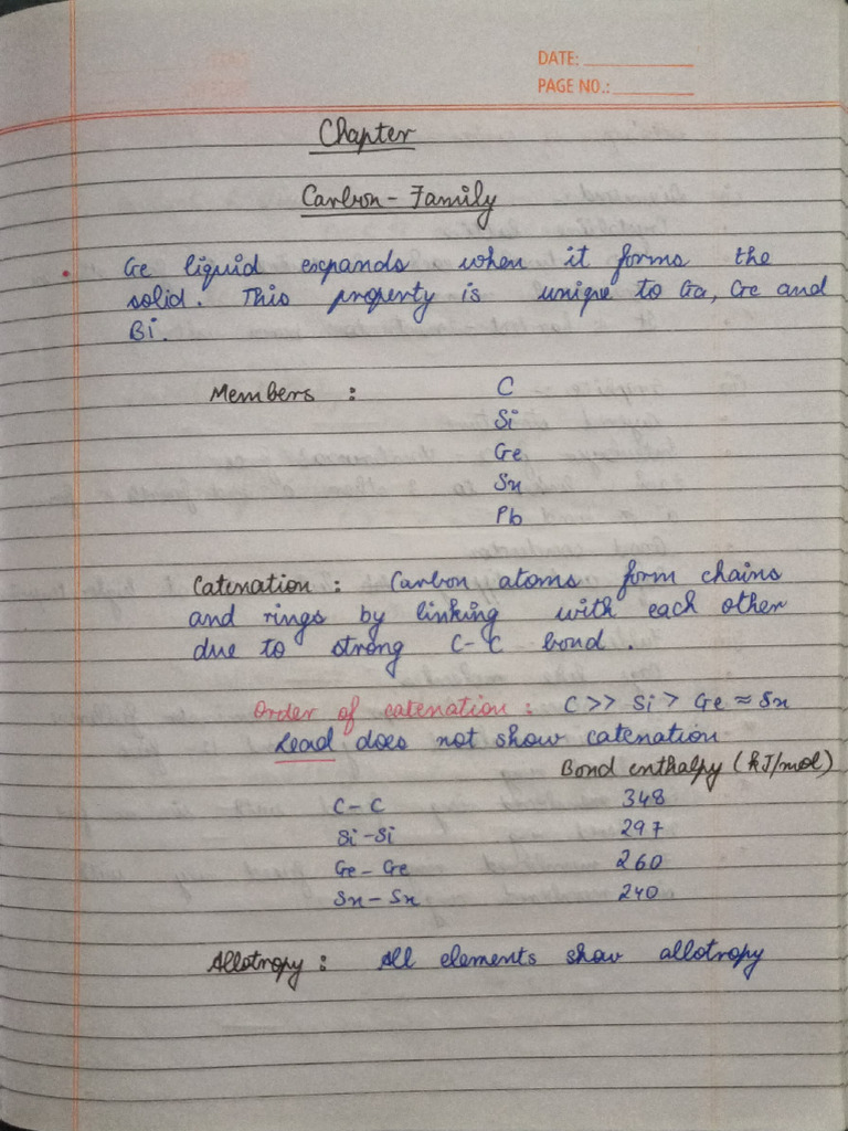 Group 14 Carbon Family | PDF