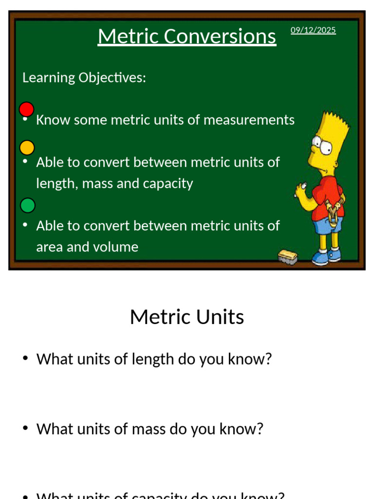 Metric Conversions | PDF | Volume | Litre