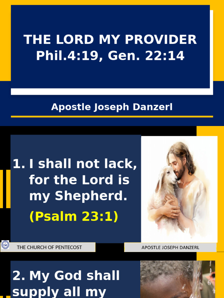 The Lord My Provider | PDF